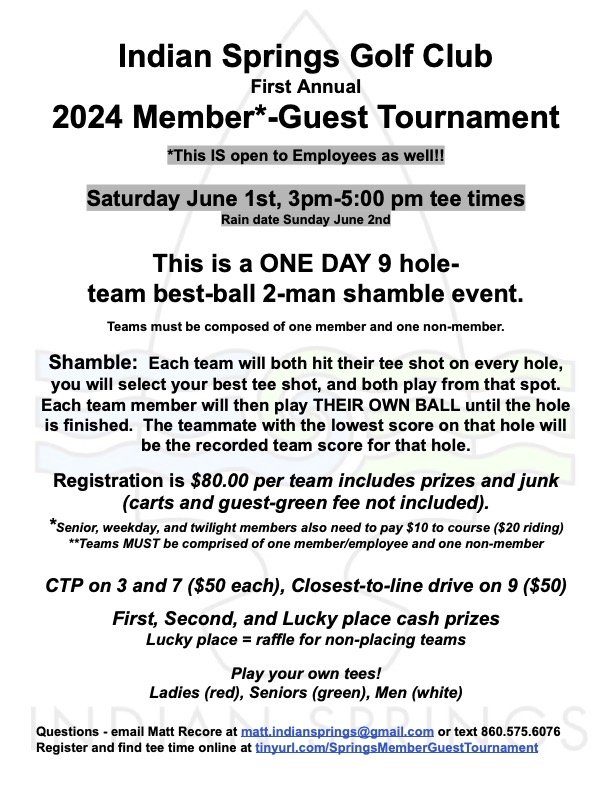 Home - Indian Springs Golf Club